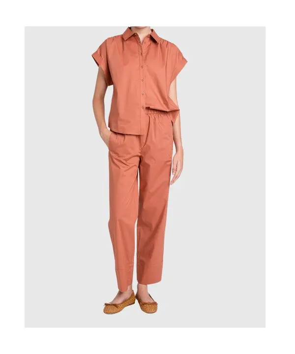 TWINSET Short-sleeve Shirt With Lapel Neck - Red