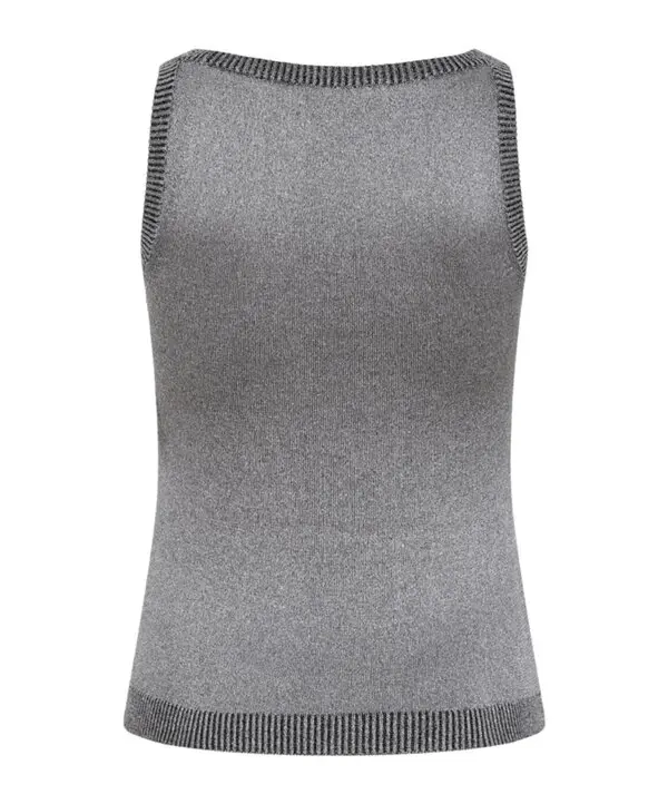 Missoni Ribbed Knit Tank Top - Silver-tone
