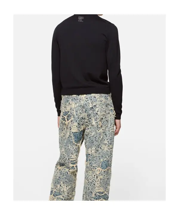 Acne Studios Logo Embroidered Zip-up Cardigan