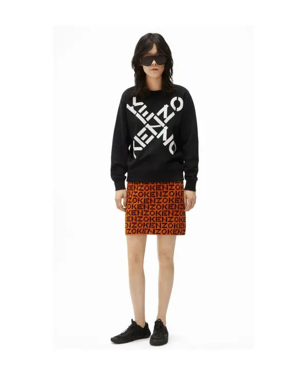Kenzo Logo Printed Crewneck Sweatshirt