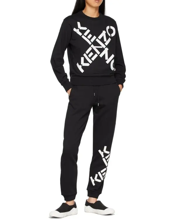 Kenzo Logo Printed Crewneck Sweatshirt