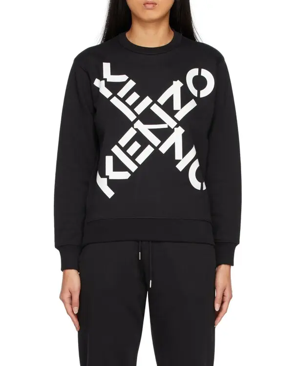 Kenzo Logo Printed Crewneck Sweatshirt