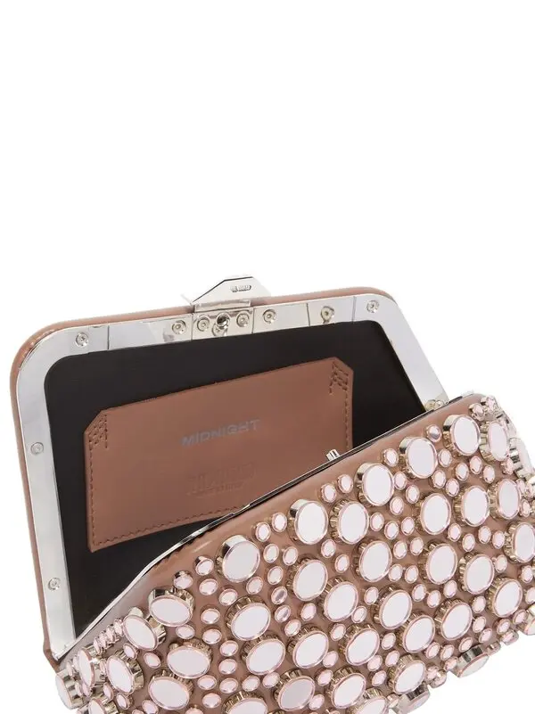 Attico The Midnight Mini Clutch Bag - Mud