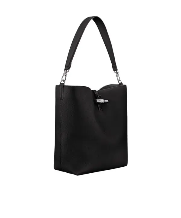 Longchamp Le Roseau Hobo Bag - Black
