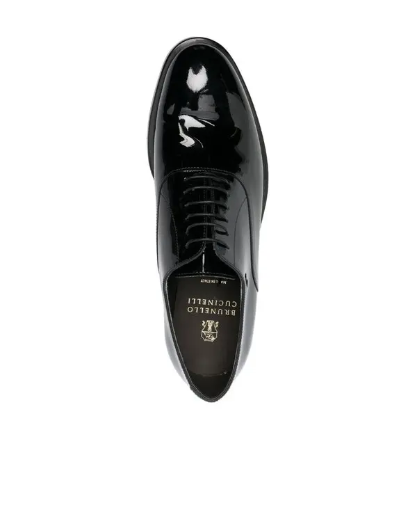 Brunello Cucinelli Round Toe Lace-up Oxford Shoes