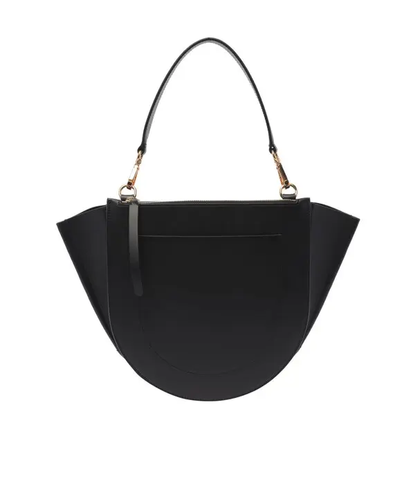 WANDLER Medium Hortensia Tote Bag - Black