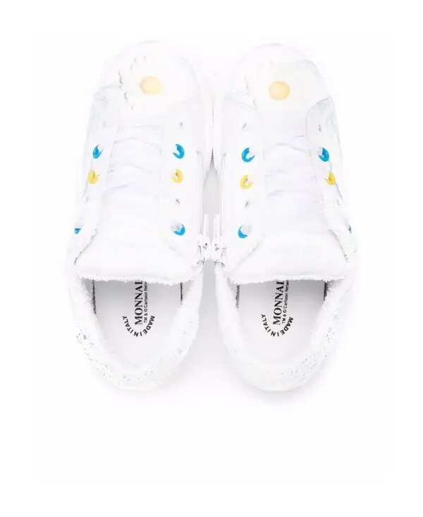 Monnalisa Daisy And Tweety Printed Lace-up Sneakers