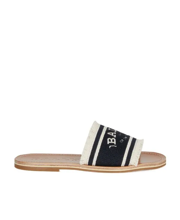 Bally Logo Jacquard Slippers - Nude