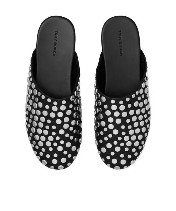 Tory Burch Studded Round-toe Mules