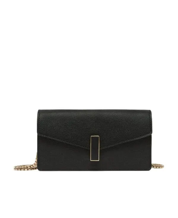 VALEXTRA Envelope Clutch Bag - Black