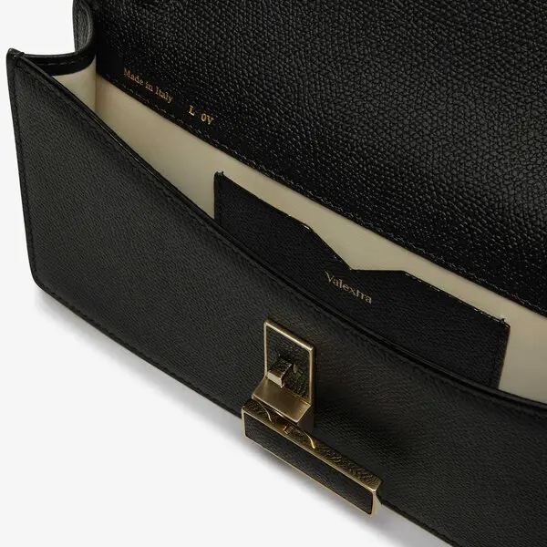 VALEXTRA Envelope Clutch Bag - Black