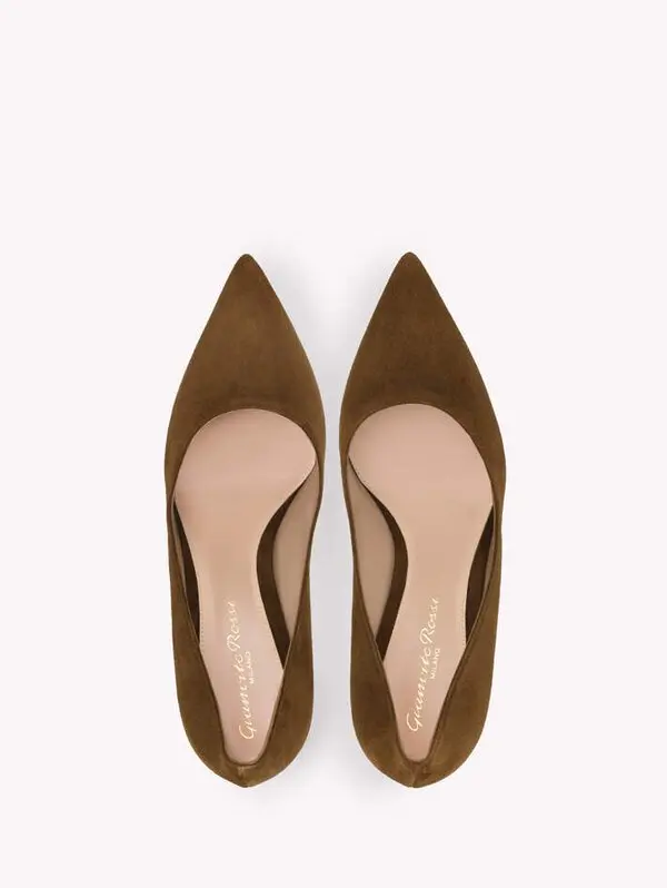 GIANVITO ROSSI 85mm Pointed-toe Stiletto Pumps - Brown