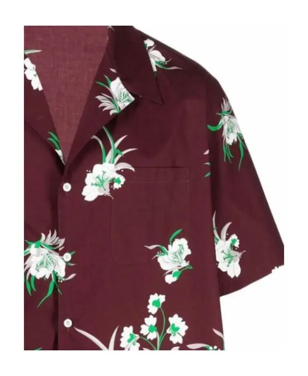 Valentino Garavani Floral-printed Straight Hem Shirt