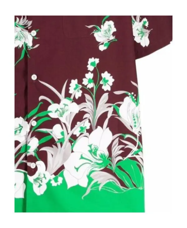 Valentino Garavani Floral-printed Straight Hem Shirt