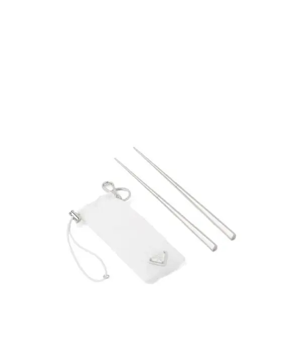 Prada Tableware With Logo Bag - White