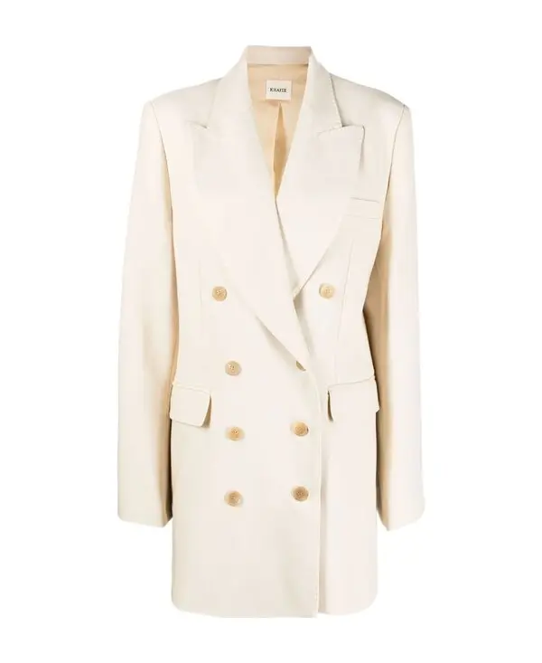 Khaite Double Breasted Tailored Blazer