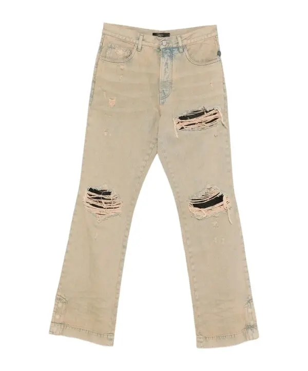 Amiri Distressed Ripped Jeans - Nude