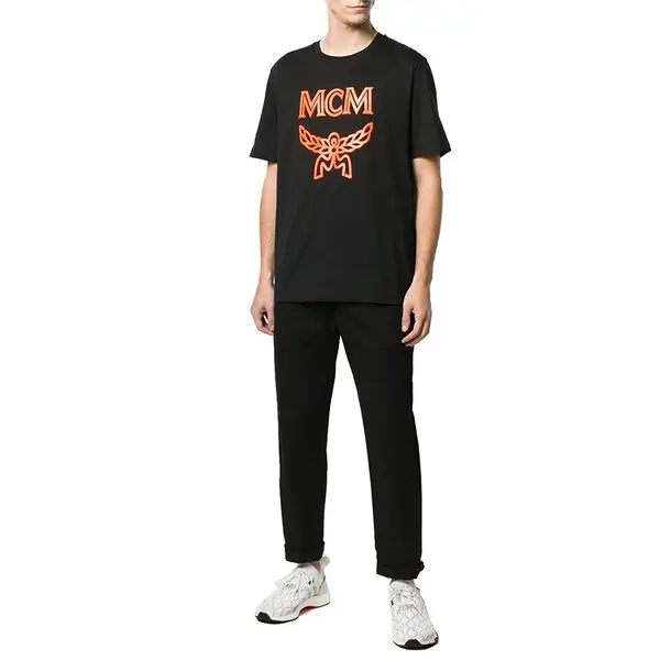 Mcm Letter Printed Pattern T-shirt