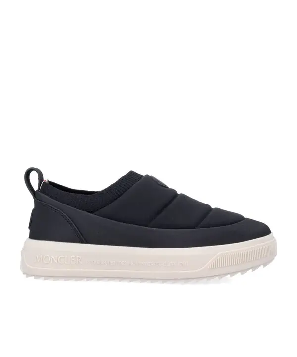 Moncler Quilted Slip-on Trainers - Black