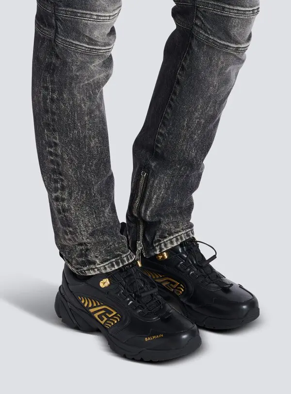 Balmain Cosmic Dust Sneakers - Black