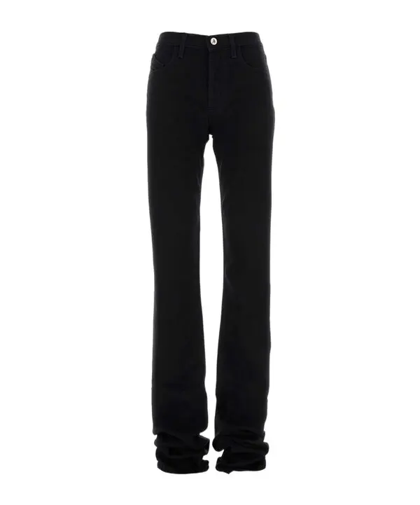 Attico Stretch Denim Logo Jeans