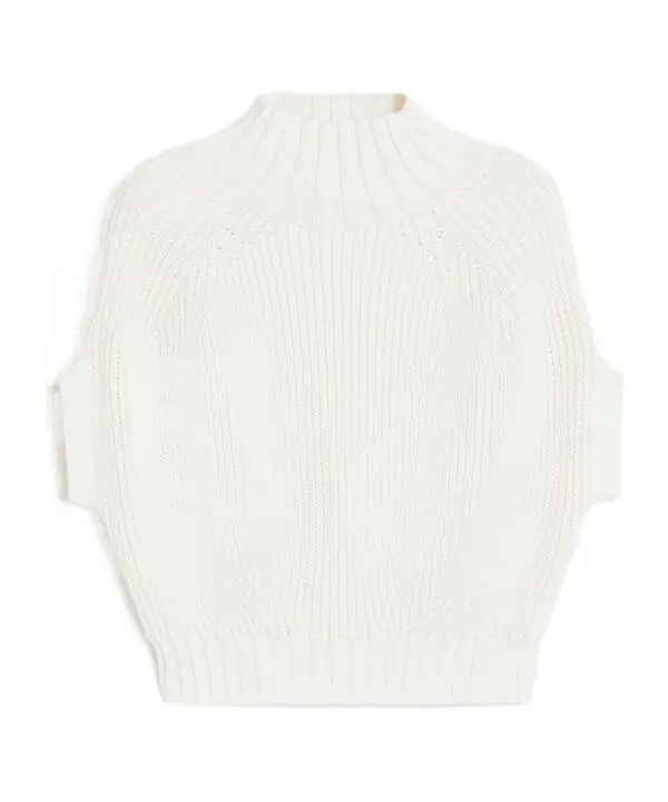 Sportmax Balloon Mock-neck Knitted Top