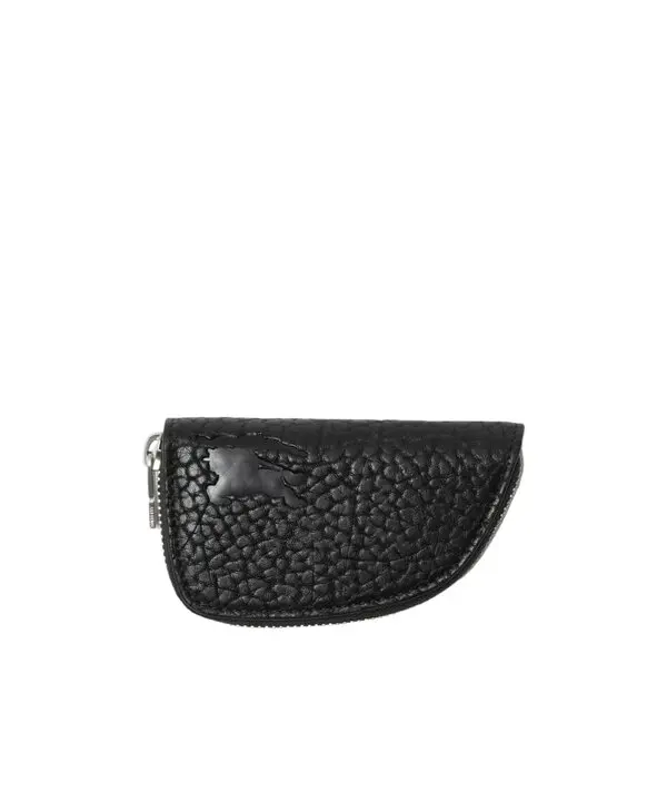 Burberry Logo Patch Zipped Coin Purse - Black