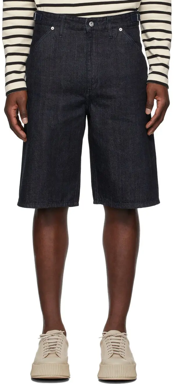 JIL SANDER Wide-leg Denim Shorts