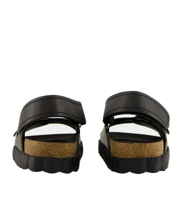 FERRAGAMO Gancini Double Buckle Slingback Sandals
