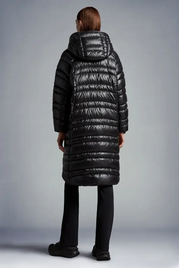 Moncler Apogon Long Down Jacket With Hood