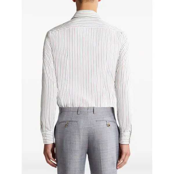 Etro Logo Embroidered Striped Shirt