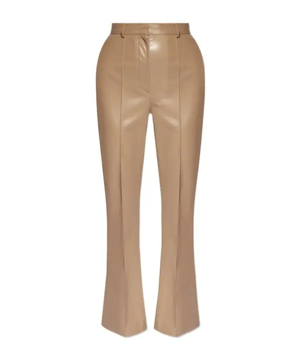 Nanushka Leena Leather Trousers - Nude