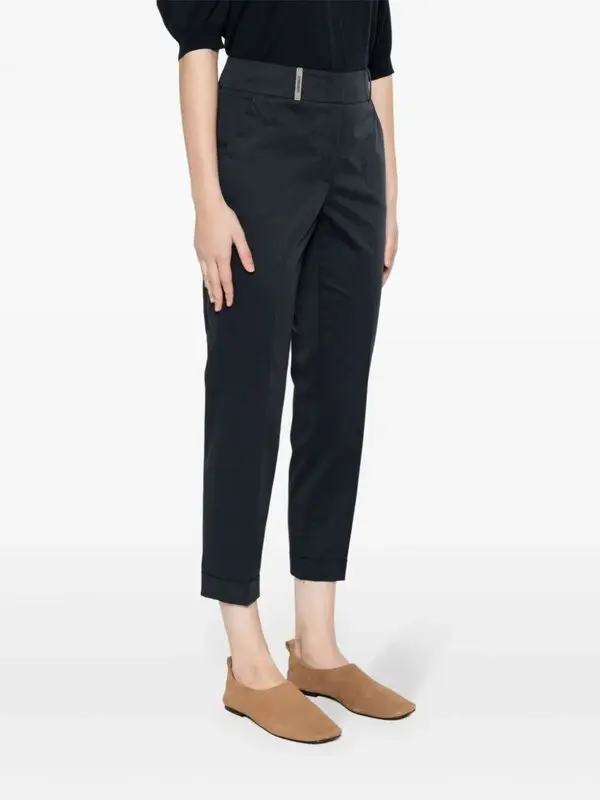 Peserico Cropped Pleated Trousers