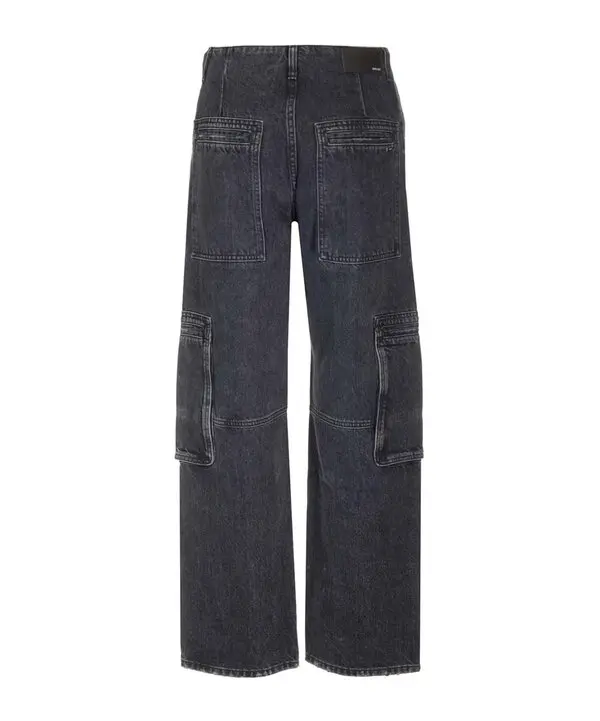 Amiri Belt Ring Denim Trousers - Black