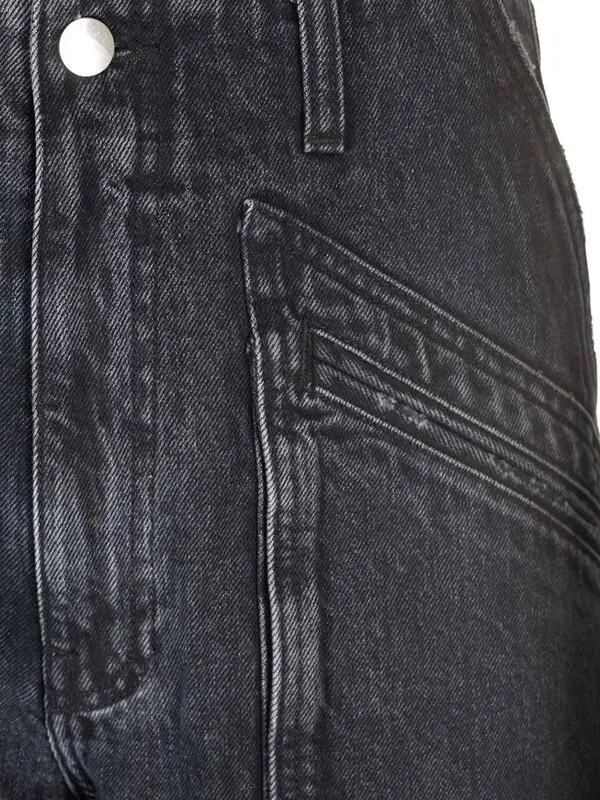 Amiri Belt Ring Denim Trousers - Black