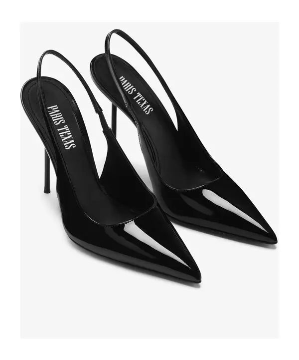 Paris Texas Lidia Slingback Pumps - Black