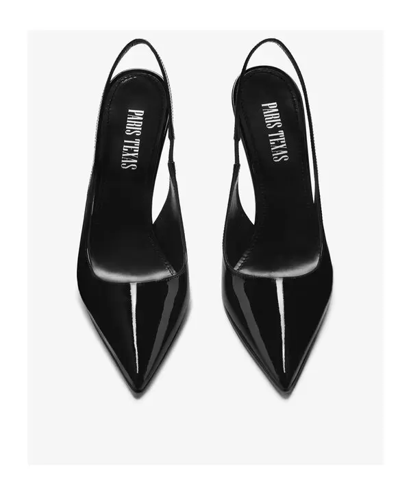 Paris Texas Lidia Slingback Pumps - Black