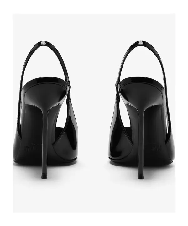 Paris Texas Lidia Slingback Pumps - Black