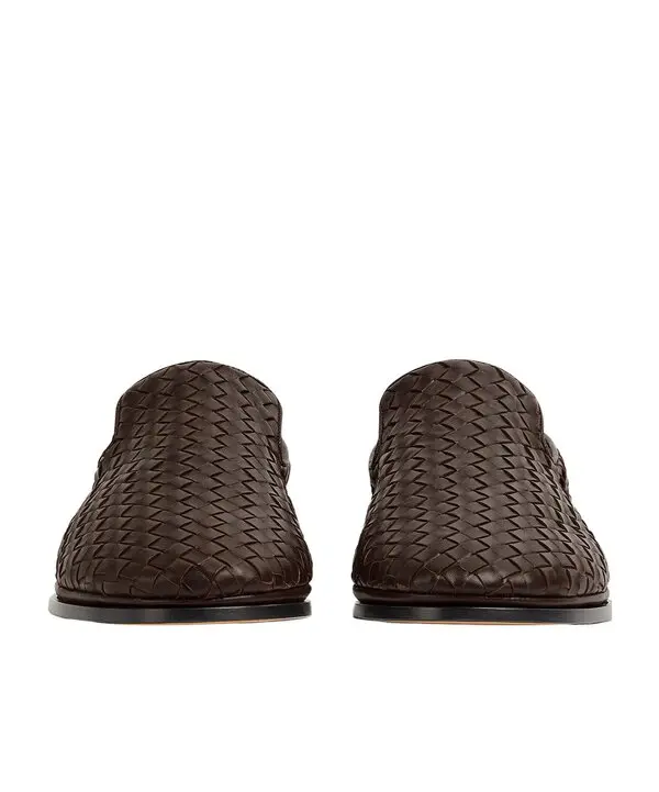 Bottega Veneta Intrecciato Slip-on Loafers - Fudge Color