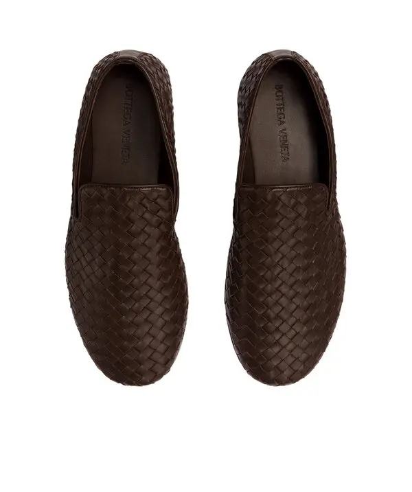 Bottega Veneta Intrecciato Slip-on Loafers - Fudge Color