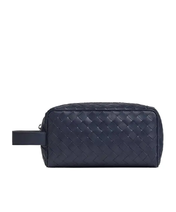 Bottega Veneta Intrecciato Travel Pouch - Black