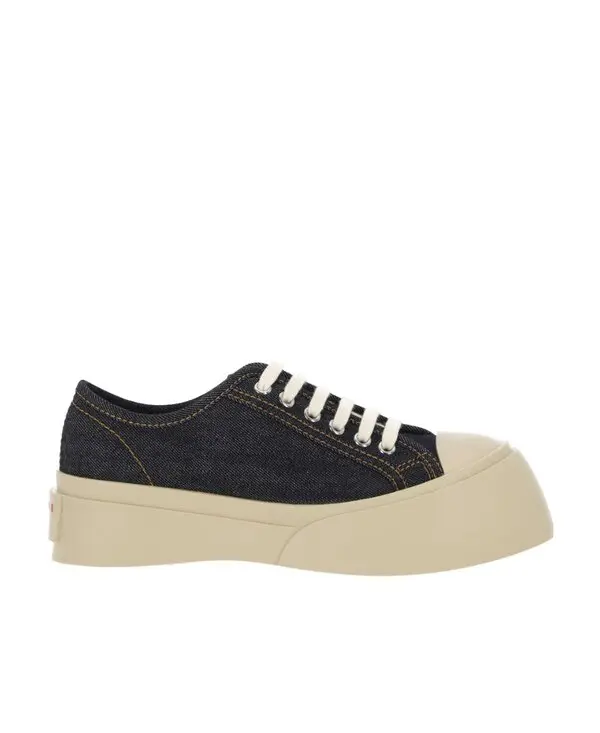 Marni Denim Lace-up Sneakers - Blue