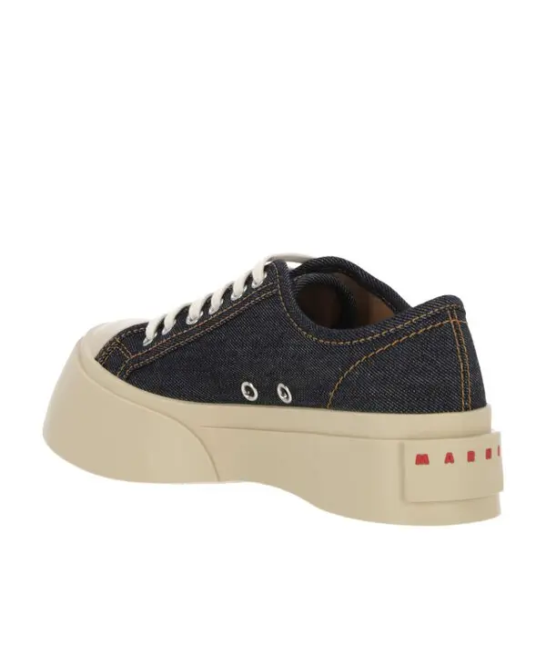 Marni Denim Lace-up Sneakers - Blue