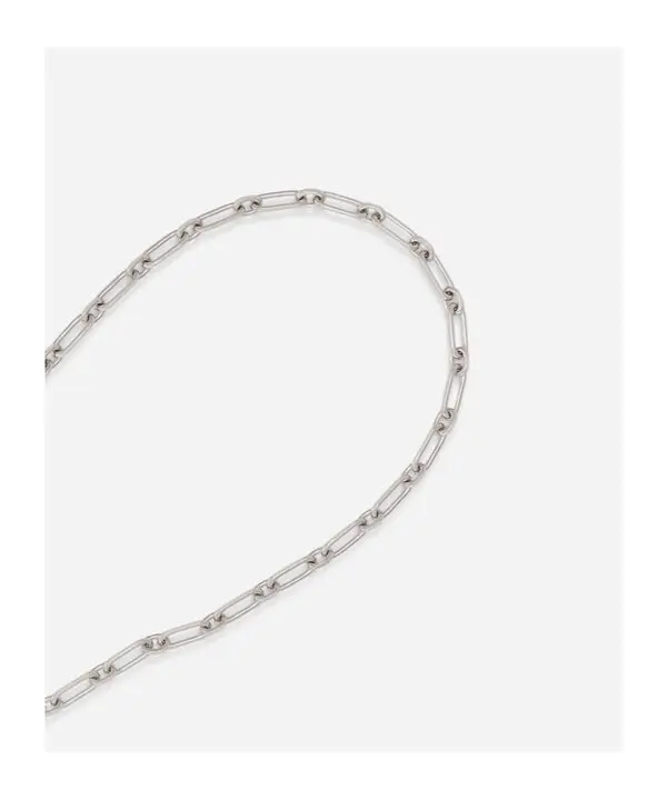 Dolce & Gabbana Sterling Silver Rosary Cross Necklace