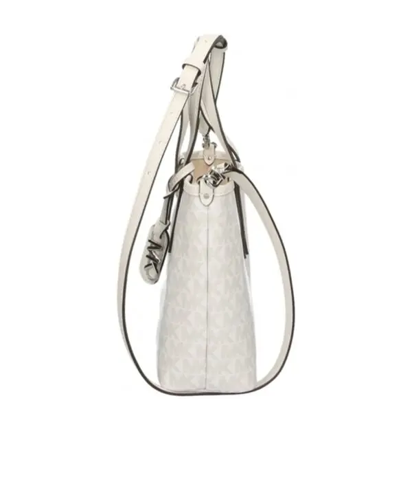Michael Kors Logo Print Cotton Tote Bag
