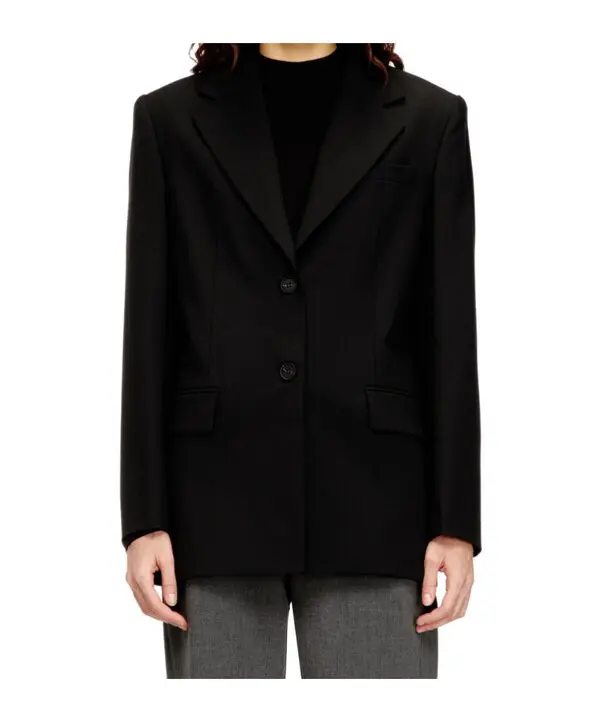 DIESEL® Single-breasted Virgin-wool Twill Blazer