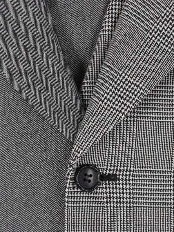 Comme Des Garçons Single-breasted Panelled Blazer