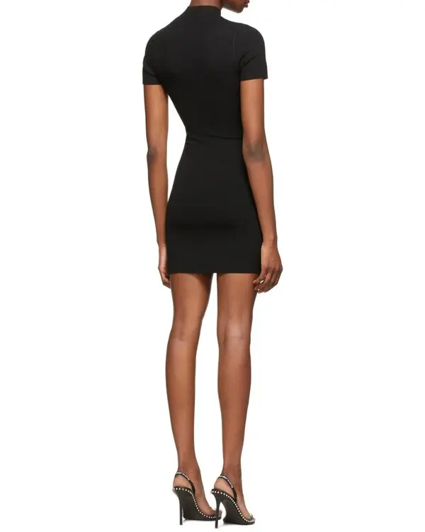 Alexander Wang Logo Printed Bodycon Mini Dress