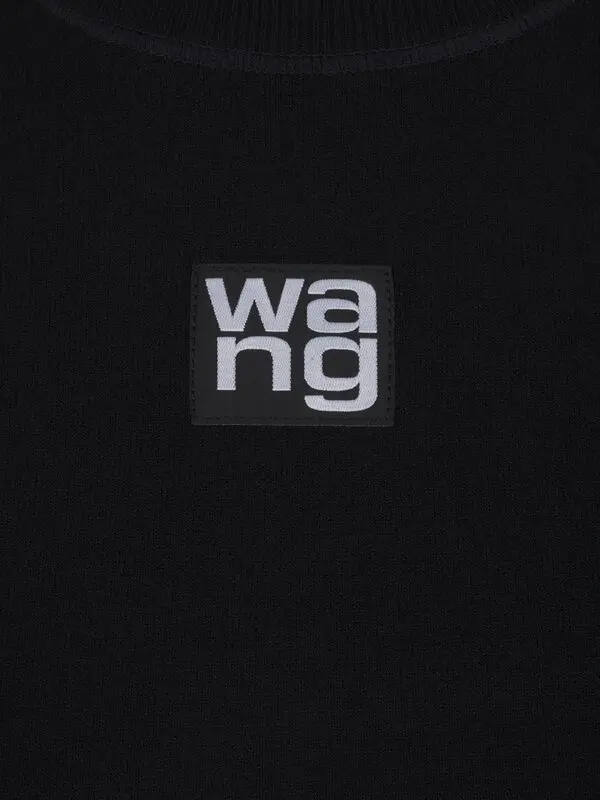 Alexander Wang Logo Printed Bodycon Mini Dress