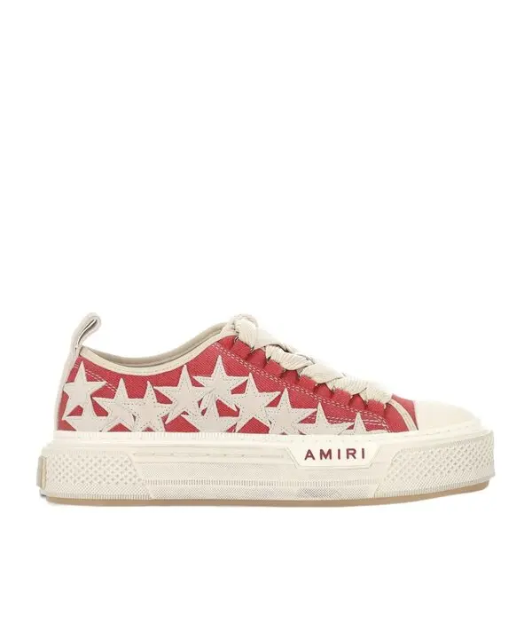 Amiri Star Court Platform Sneakers - Red